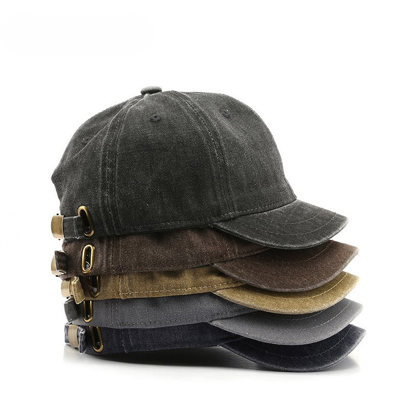 Flint Short Brim Canvas Cap – Stead Essentials