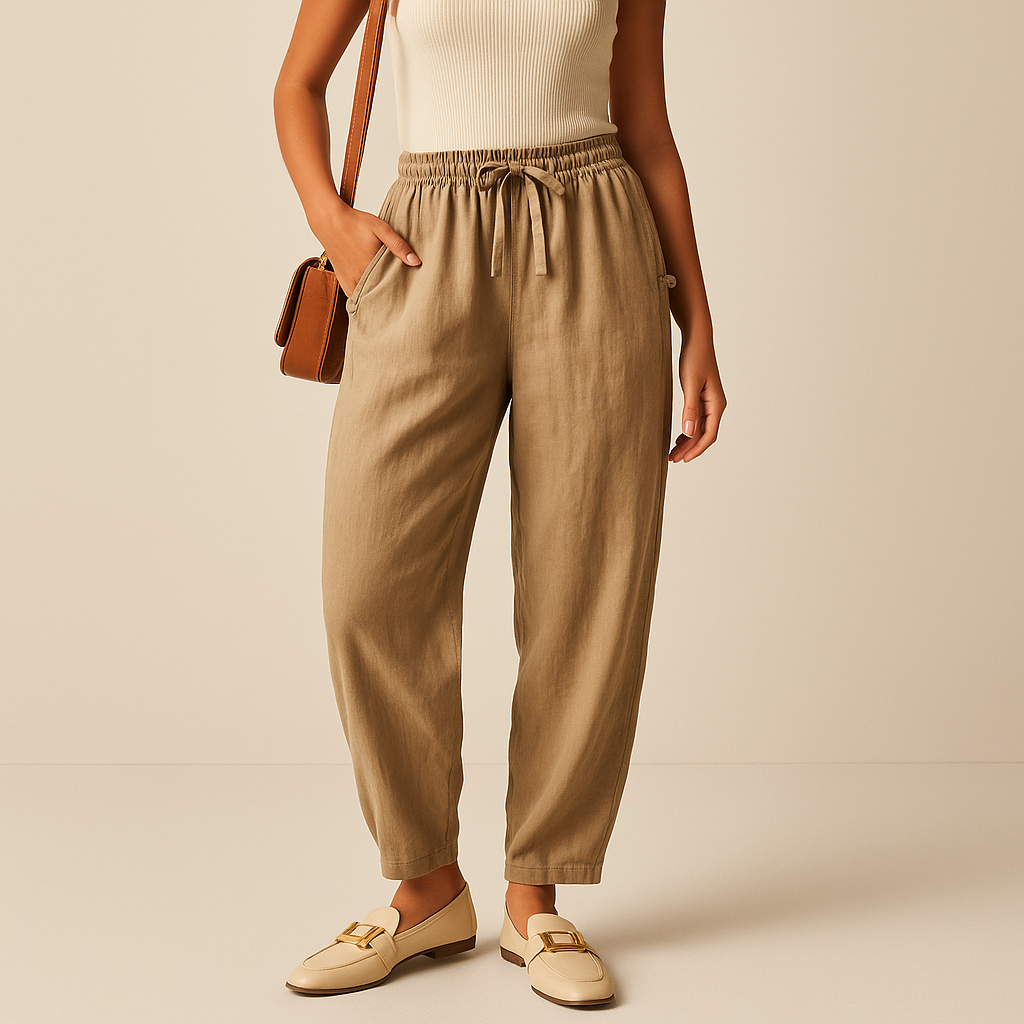 Sara Linen Pants – Stead Essentials
